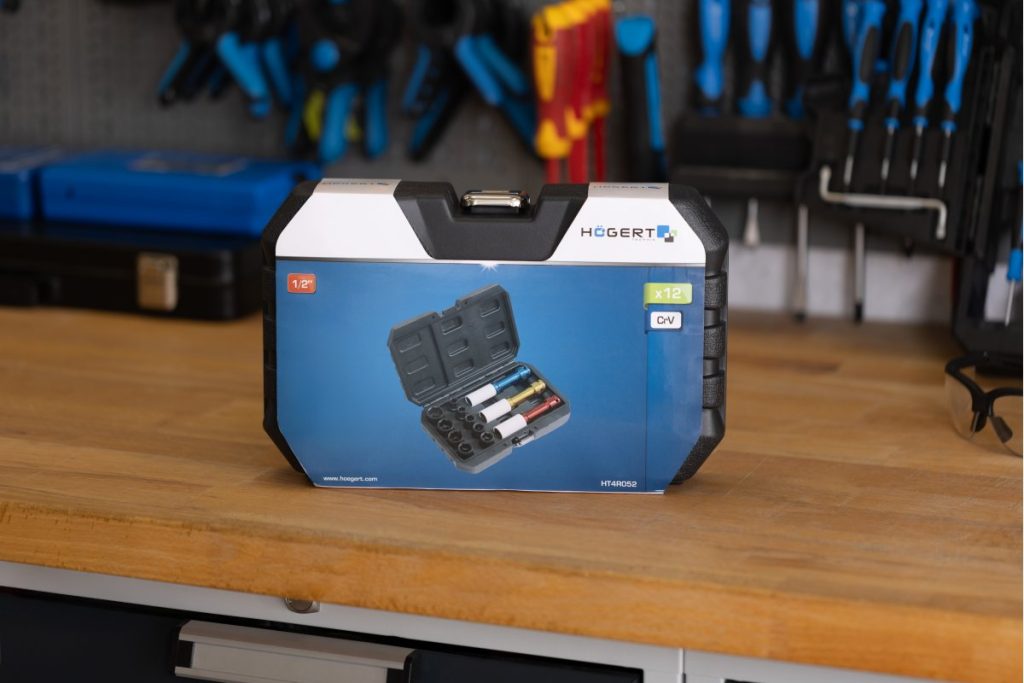 Zestaw nasadek udarowych do felg aluminiowych 1/2", 12 szt. - ZIB-EK